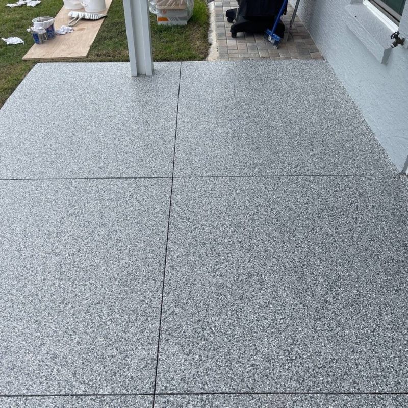 Veranda Coating Project In The Villages, FLorida